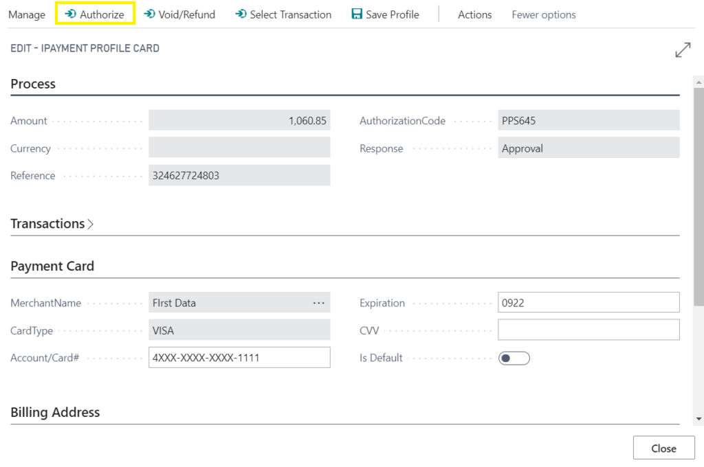 How to Authorize and Capture Credit Card Payments inside of Microsoft ...