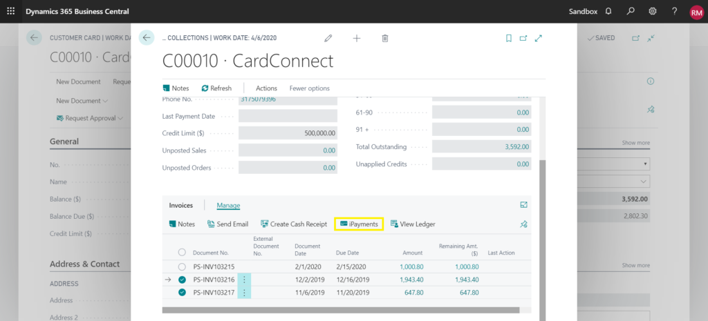Pay multiple Invoices inside Microsoft Dynamics 365 Business Central