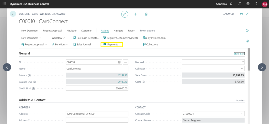 How to Store Credit Card Profiles within Microsoft Dynamics 365 ...